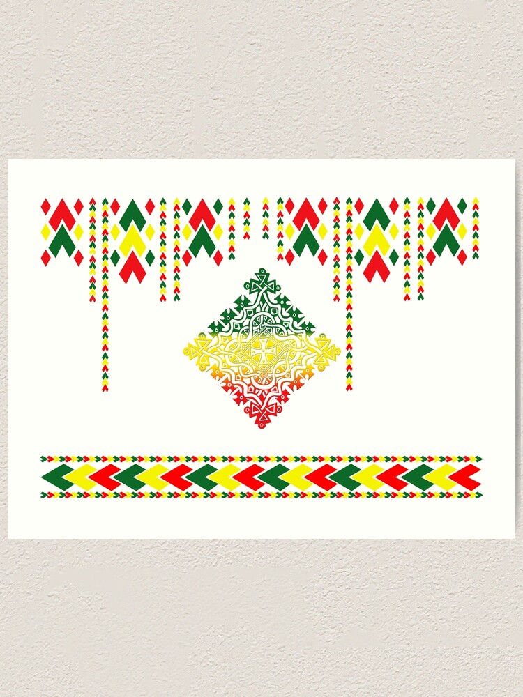 "Ethiopian tibeb design" Art Print for Sale by Ermiyas | Redbubble
