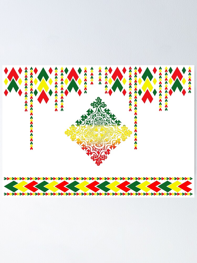 "Ethiopian tibeb design" Poster for Sale by Ermiyas | Redbubble