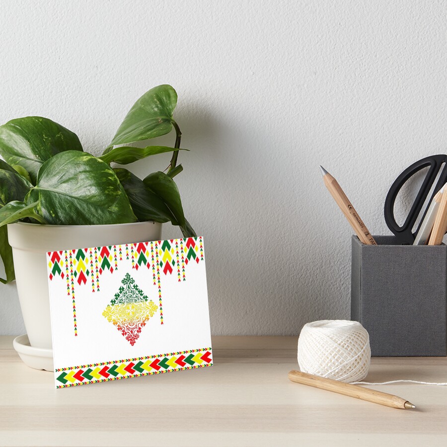 "Ethiopian tibeb design" Art Board Print for Sale by Ermiyas | Redbubble