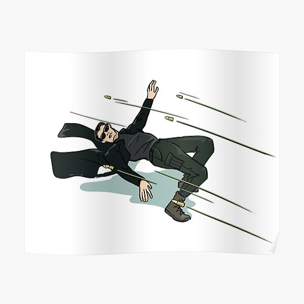 " The Matrix most iconic scene " Poster for Sale by leodesigner | Redbubble
