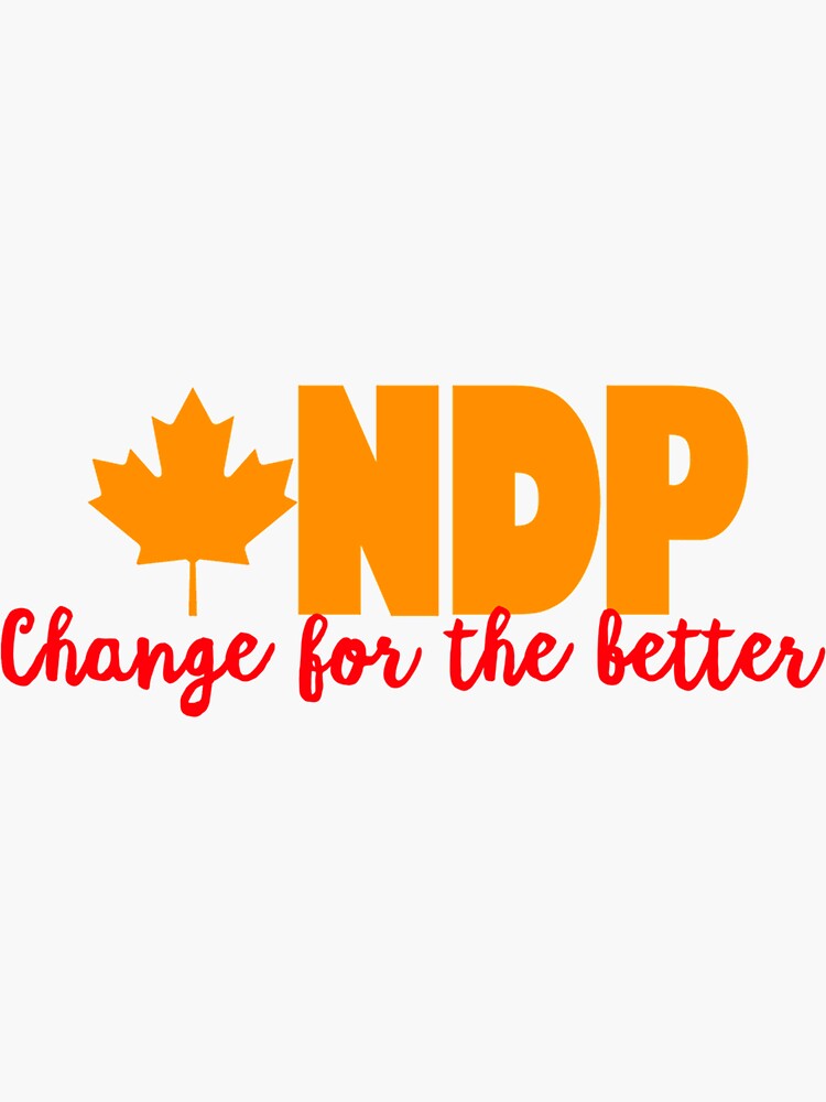 "NDP Canada Cap" Sticker for Sale by ThreadTitan | Redbubble