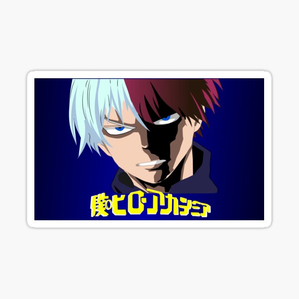 "Shoto Todoroki, My Hero Academia" Sticker for Sale by EyeCandyStuff ...