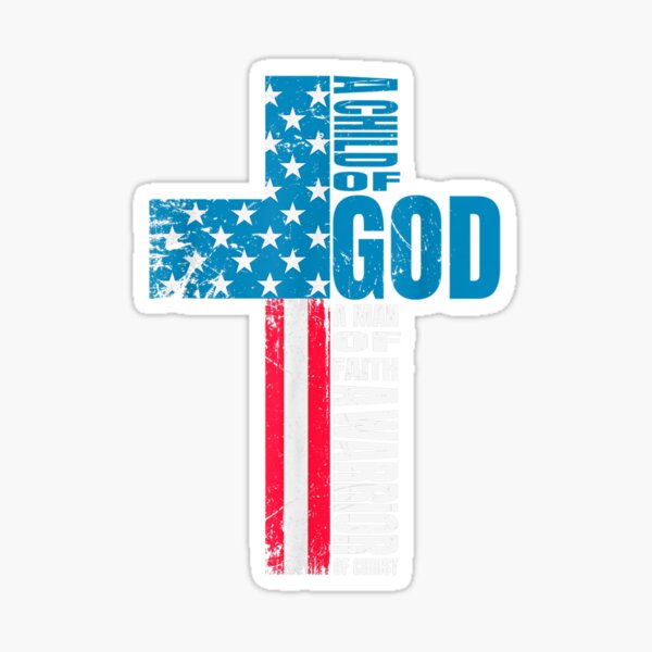 " Child Faith Flag Christian Cross" Sticker for Sale by caral8 | Redbubble