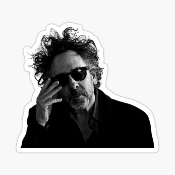 "Tim Burton" Sticker for Sale by LiluBellelule | Redbubble