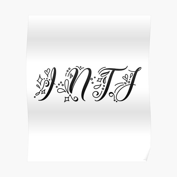 "INTJ" Poster for Sale by artsomenautte | Redbubble