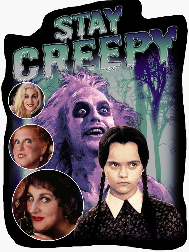 "Stay Creepy vintage" Sticker for Sale by dodgymarket | Redbubble