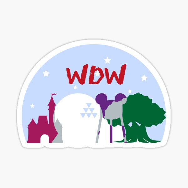 "WDW Icons - Theme Park Art" Sticker for Sale by MainStreetStudo ...