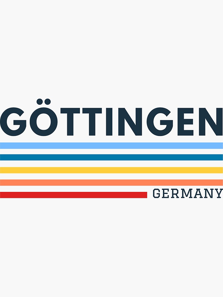 "Göttingen Germany" Sticker for Sale by europelines | Redbubble
