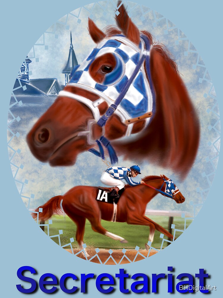 "Secretariat Triple Crown Winner" T-shirt for Sale by BHDigitalArt ...