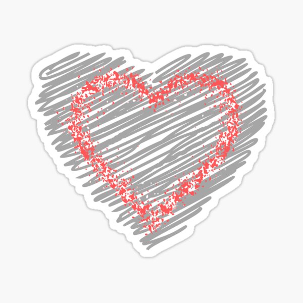 "aesthetic heart " Sticker by maimonadesign | Redbubble