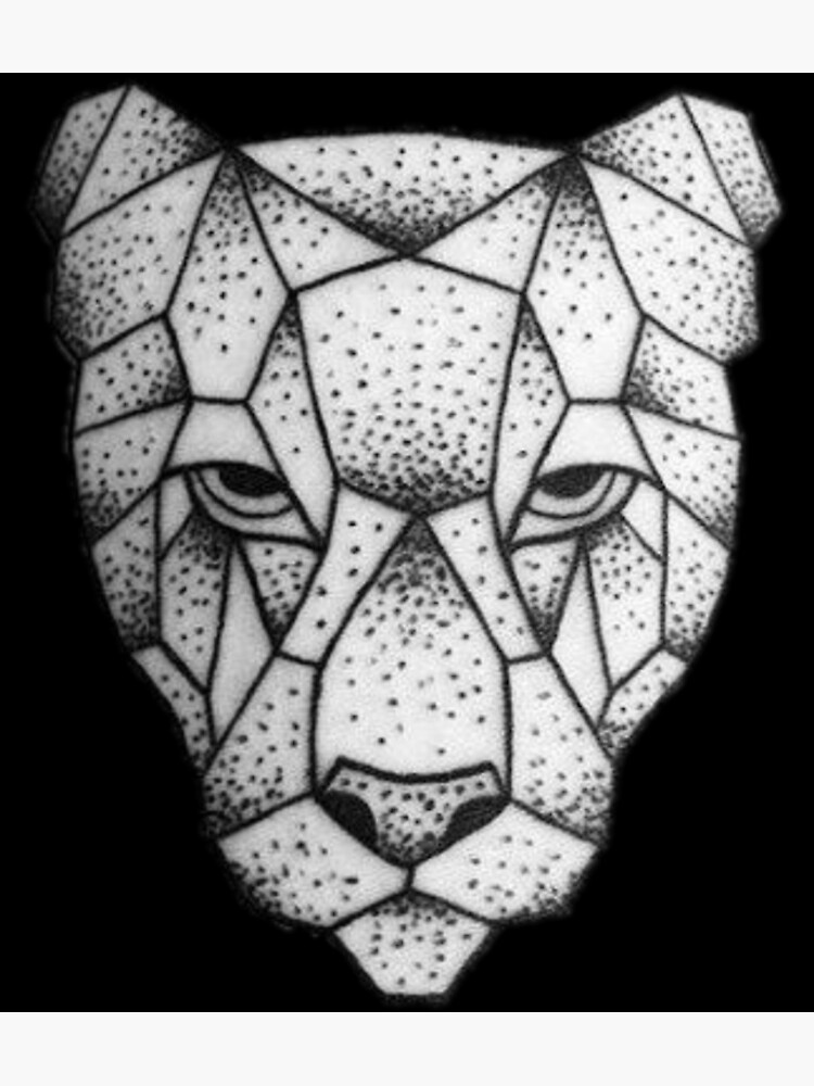 "Geometric leopard's head" Poster for Sale by MarioColtello | Redbubble