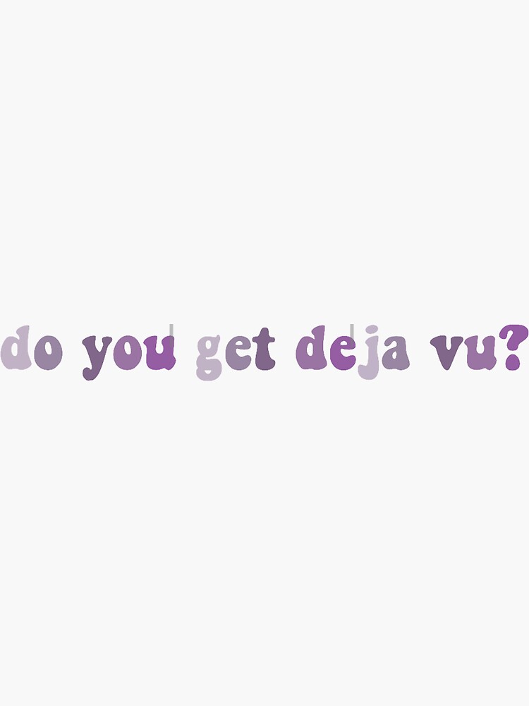 "Deja Vu By Olivia Rodrigo Lyric Aesthetic" Sticker for Sale by ...