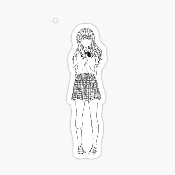 "Koe no Katachi Shoko Nishimiya" Sticker for Sale by EjvorBlom | Redbubble
