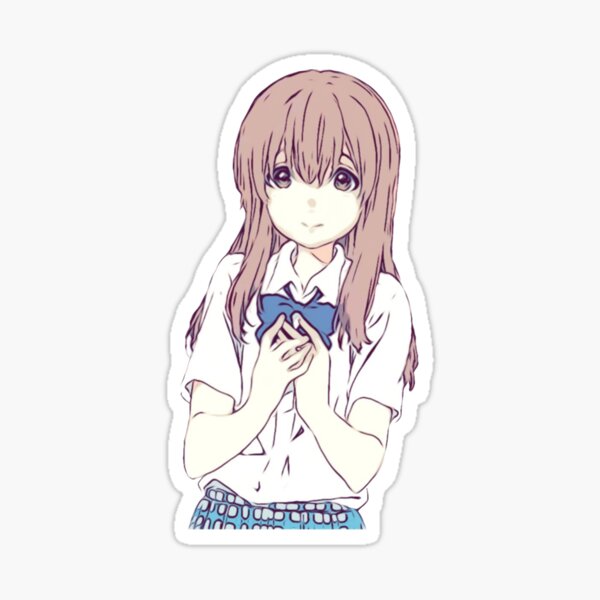 "Koe no Katachi Shoko Nishimiya" Sticker for Sale by EjvorBlom | Redbubble