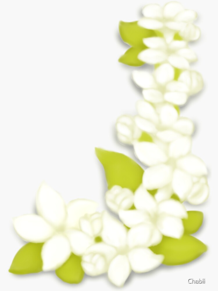 "Sampaguita" Sticker for Sale by Chabii | Redbubble
