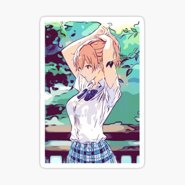 "Koe no Katachi Shoko Nishimiya" Sticker for Sale by EjvorBlom | Redbubble