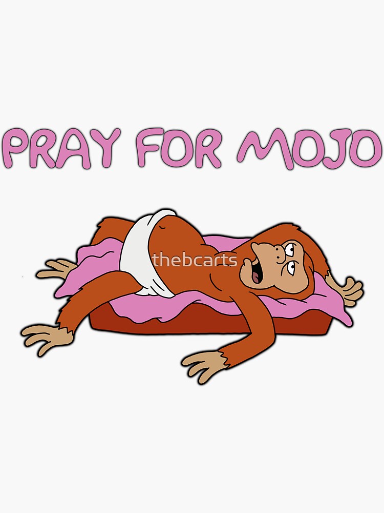 "Simpsons Pray For Mojo" Sticker for Sale by thebcarts | Redbubble