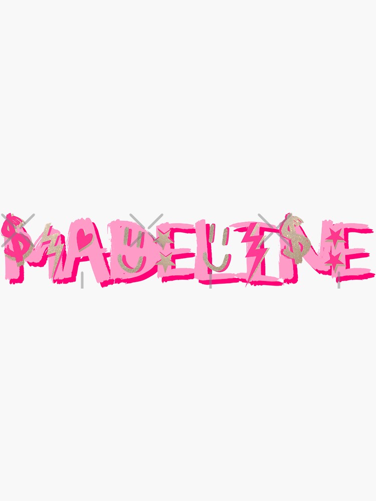 "MADELINE name" Sticker for Sale by juliasantos5 | Redbubble