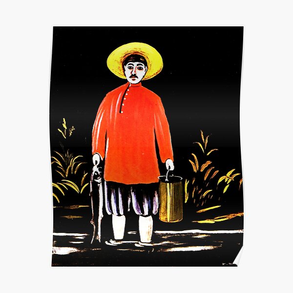 "Fisherman in a Red Shirt, Niko Pirosmani, 1908, Reproduction, Naive ...