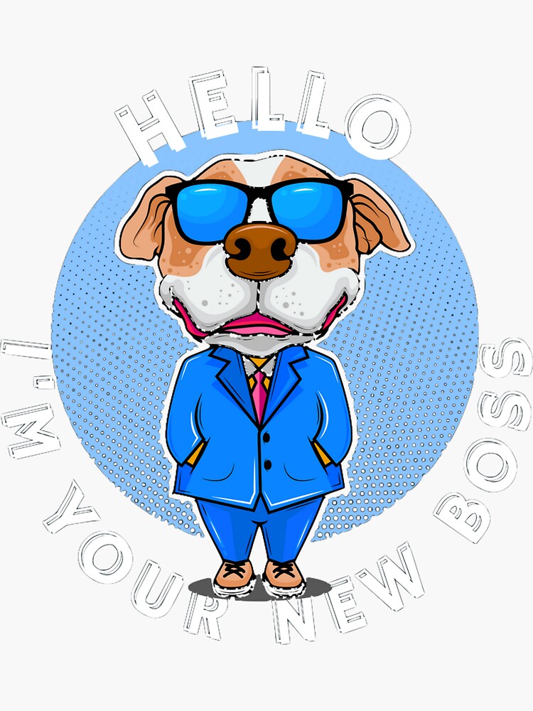 "Hello Big boss" Sticker for Sale by ToughProject | Redbubble