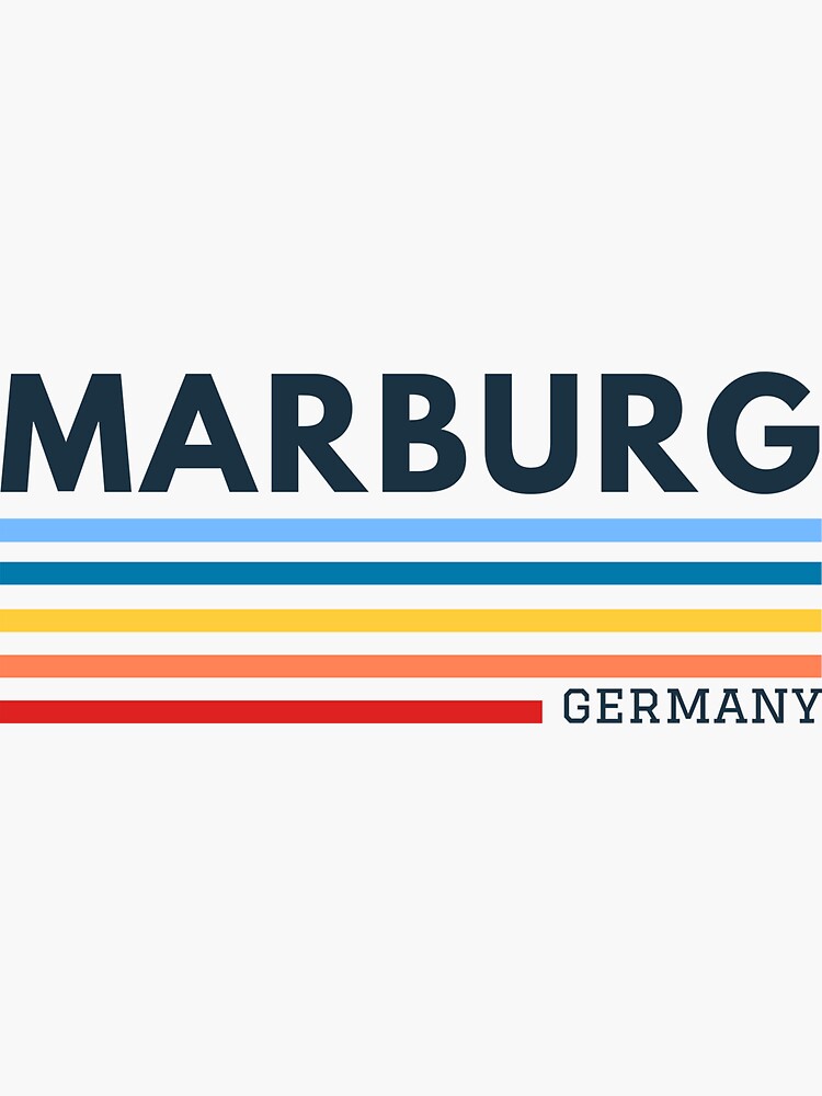 "Marburg Germany" Sticker for Sale by europelines | Redbubble