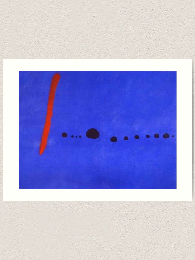 "blue II joan miro 1961" Art Print for Sale by sabrinaurner9 | Redbubble