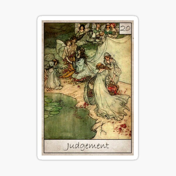 "Judgment Tarot" Sticker for Sale by tarotshop | Redbubble