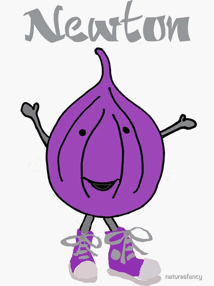 "Funny Fig named Newton Pun" Sticker for Sale by naturesfancy | Redbubble