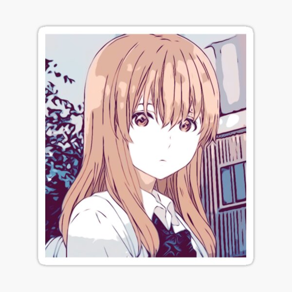 "Koe no Katachi Shoko Nishimiya" Sticker for Sale by EjvorBlom | Redbubble