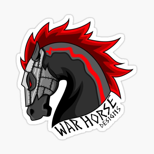 "War Horse" Sticker for Sale by WarHorseDesigns | Redbubble