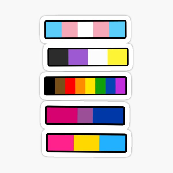 "Subtle Pride Flag (5-pack)" Sticker for Sale by blackleftist | Redbubble