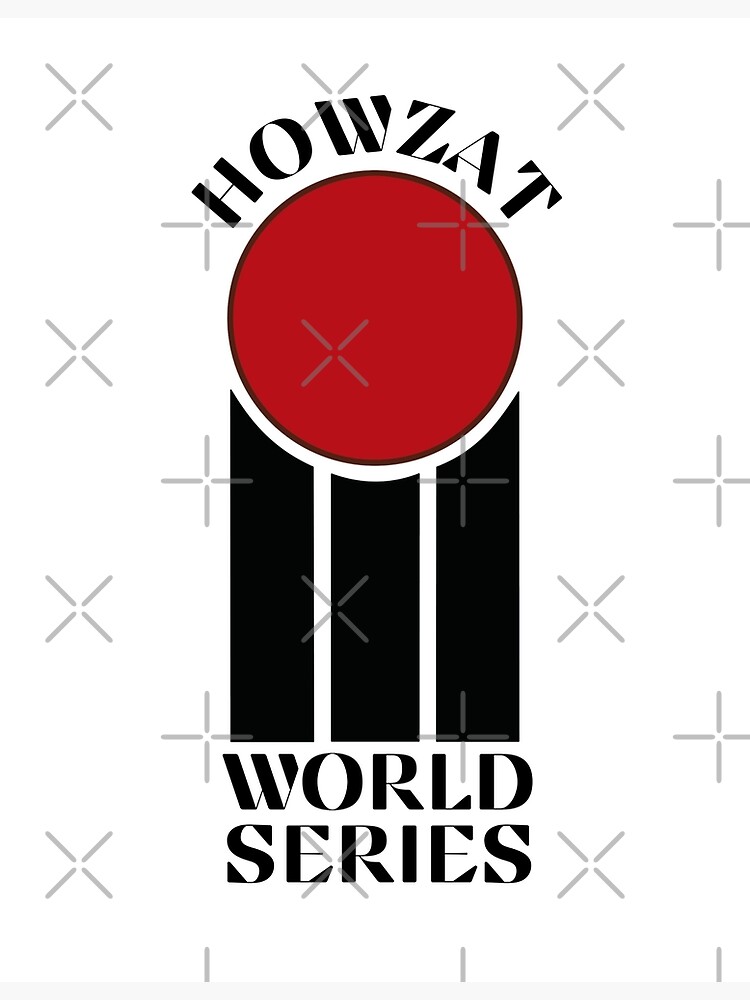 "Cricket World Series logo, vintage 70's cricket classic, Howzat" Art ...