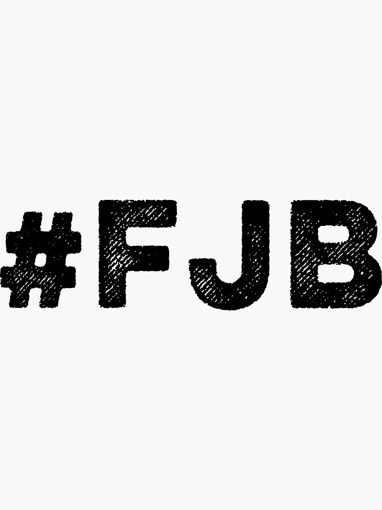"FJB" Sticker for Sale by DesignMacy | Redbubble