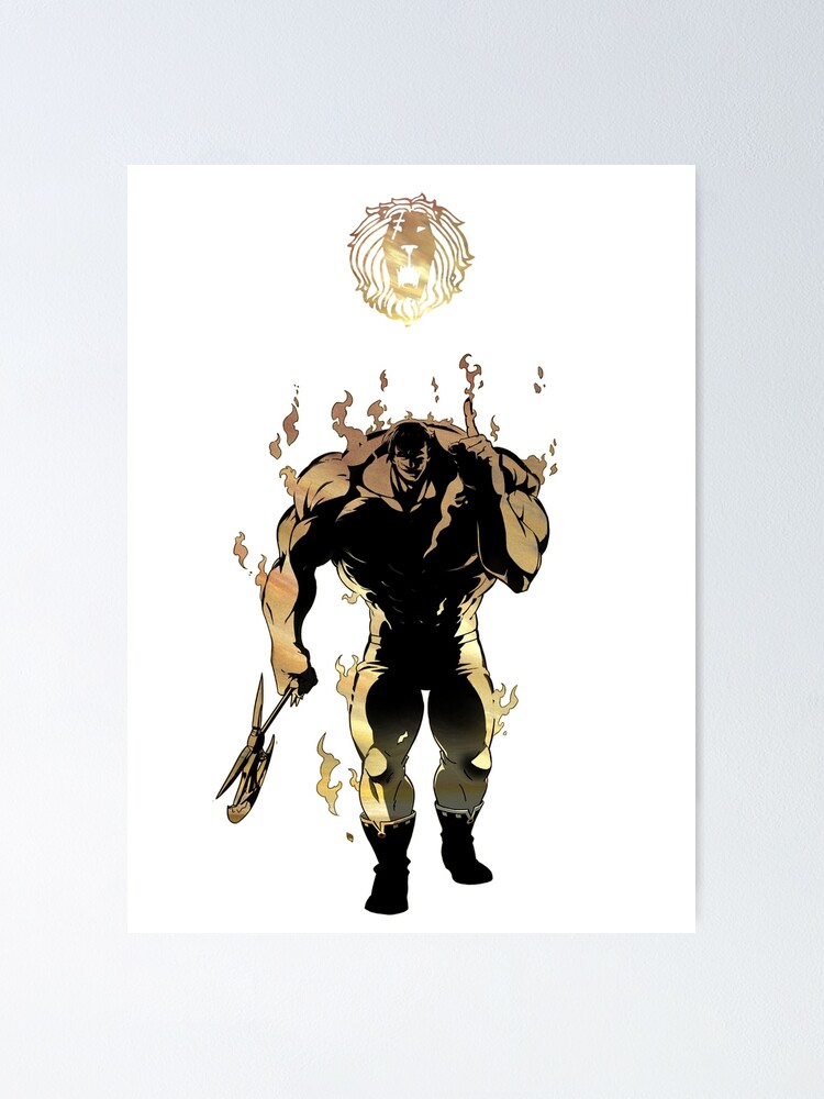 "Escanor The One - Seven Deadly Sins" Poster by Blason | Redbubble
