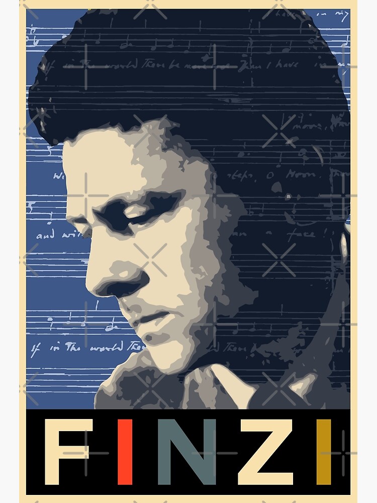 "Gerald Finzi" Poster for Sale by SUCHDESIGN | Redbubble