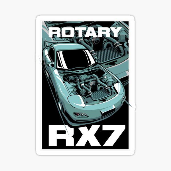 "Mazda RX-7 " Sticker for Sale by JDMCAMP | Redbubble