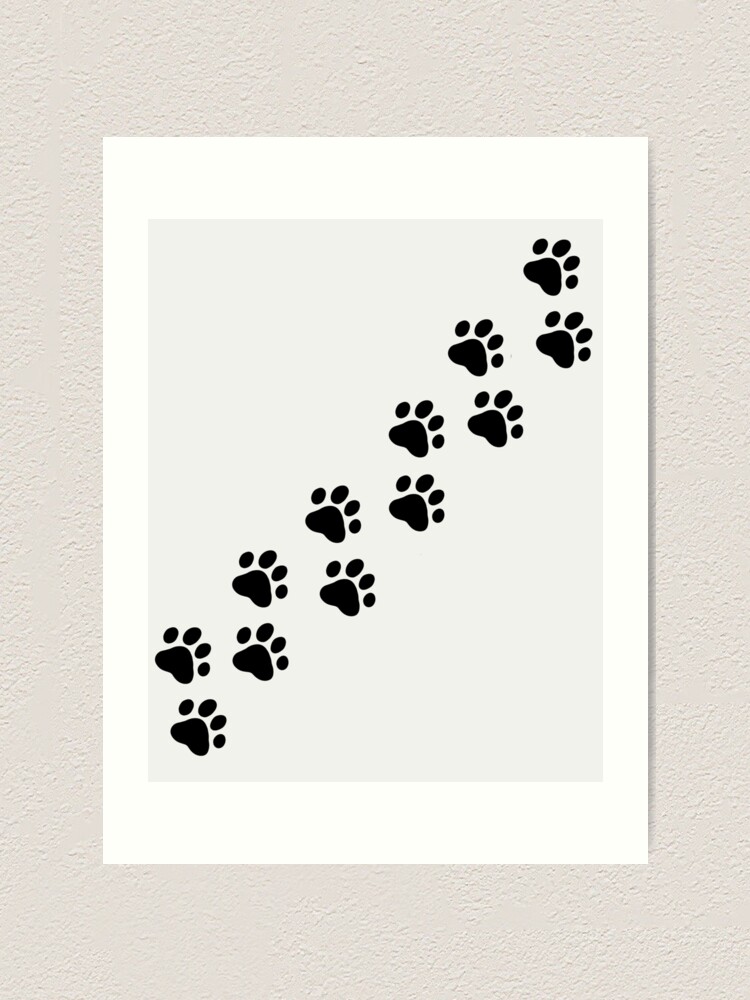 "Paw prints" Art Print for Sale by WhaleyBoo | Redbubble