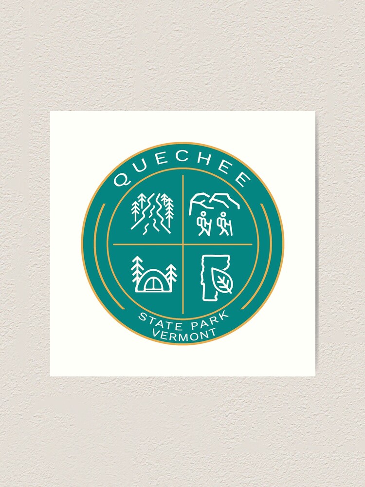 "Quechee State Park Heraldic Logo" Art Print for Sale by VanyaKar ...