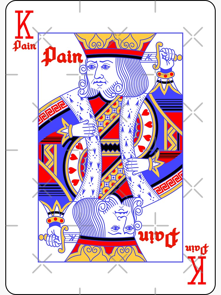 "King Face Card" Sticker for Sale by setwave | Redbubble