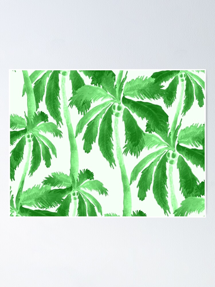 "Palm Tree" Poster by SassIt | Redbubble