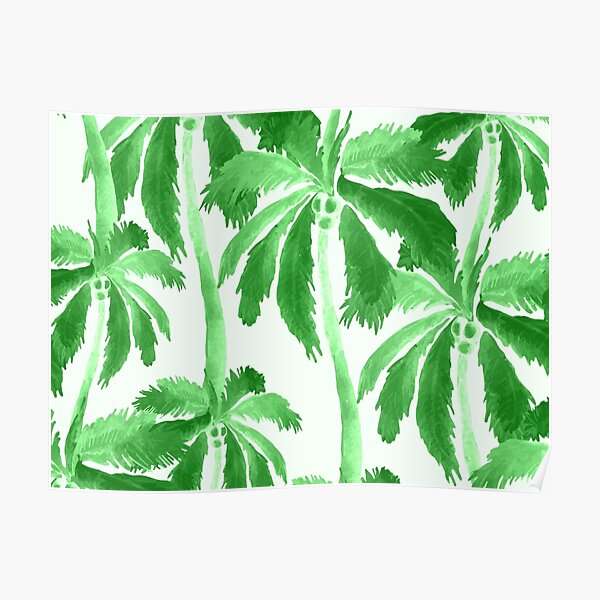 "Palm Tree" Poster by SassIt | Redbubble