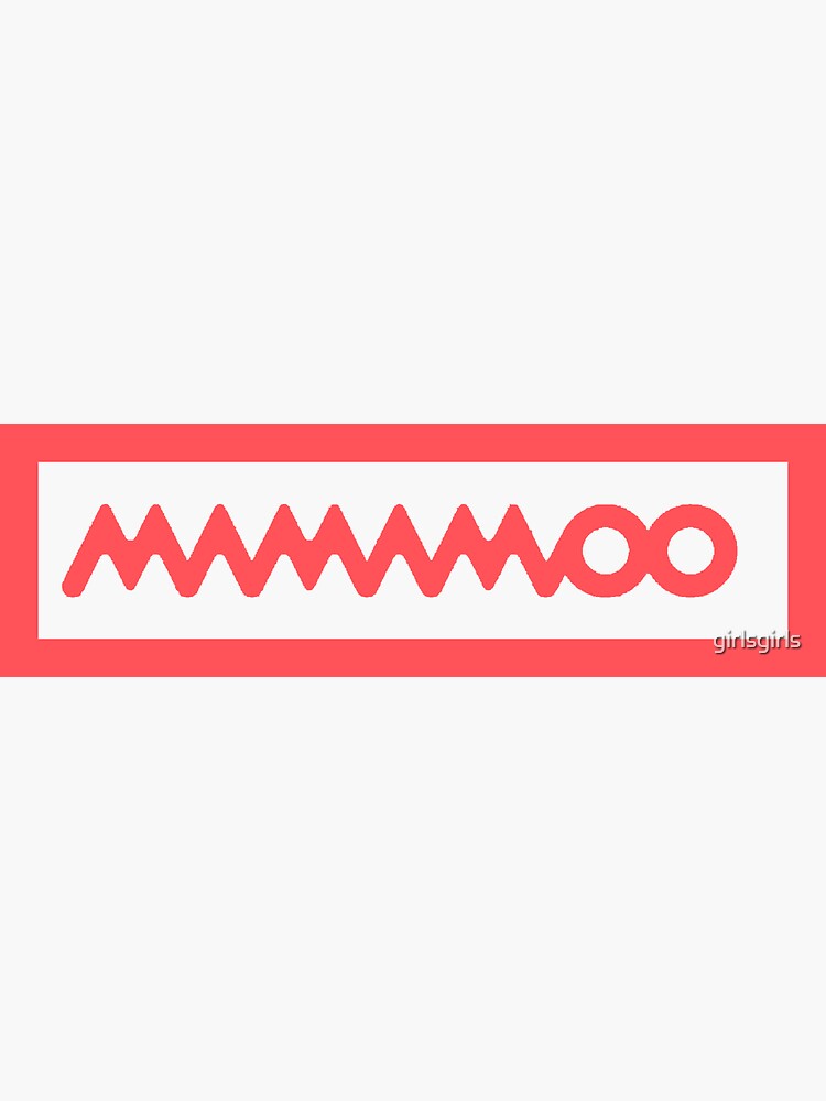 "MAMAMOO LOGO ver.4" Sticker for Sale by girlsgirls | Redbubble