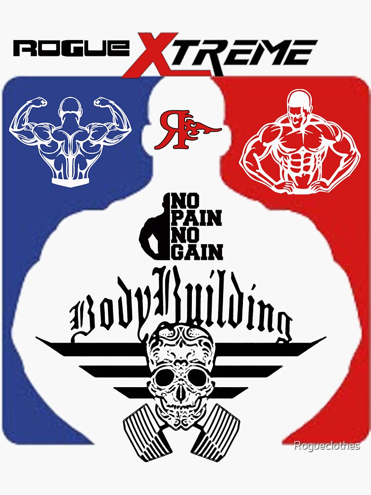 "ROGUE XTREME BODYBUILDING" Sticker by Rogueclothes | Redbubble