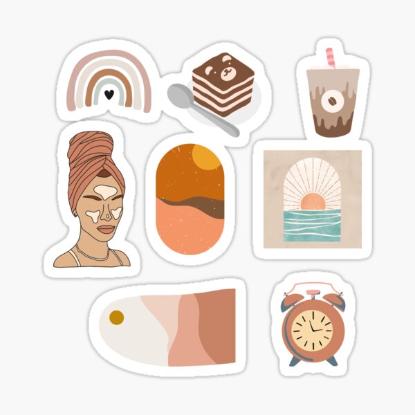 "Aesthetic neutral stickers pack" Sticker for Sale by Selcouth4u ...
