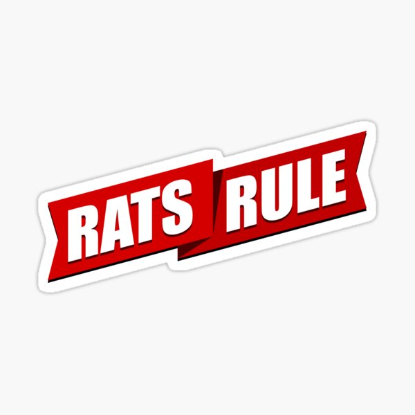 "Rats Rule" Sticker by RagingRat23 | Redbubble