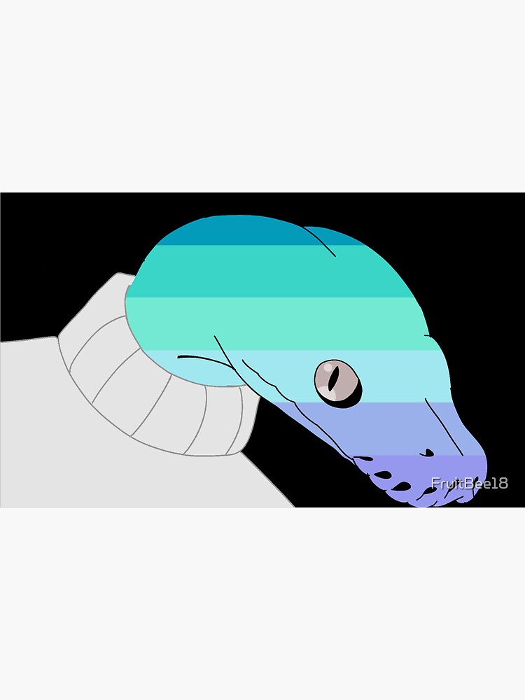"Neptunic Pride Flag Snake Sticker" Sticker for Sale by FruitBee18 ...