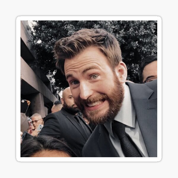 "Chris Evans Smiling" Sticker for Sale by sarbear907 | Redbubble