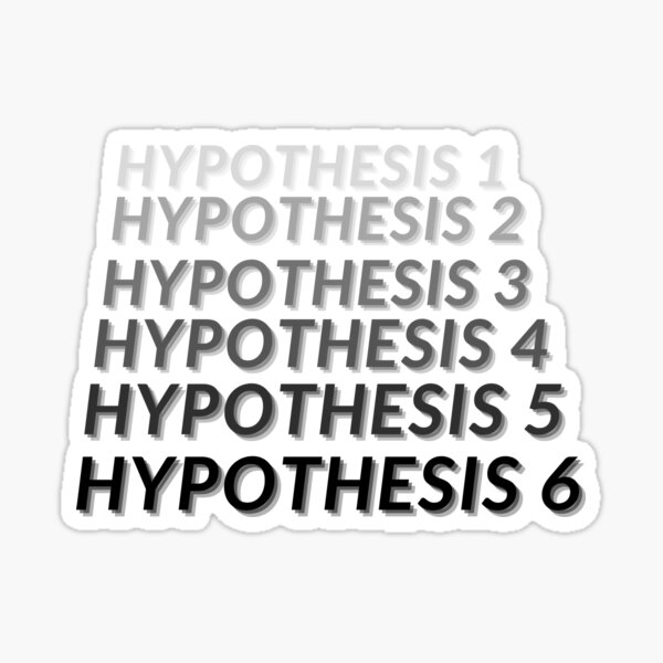 "Hypothesis socratic method" Sticker for Sale by natka1306 | Redbubble