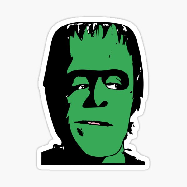 "Herman Munster Drawing" Sticker for Sale by ggjoy2 | Redbubble