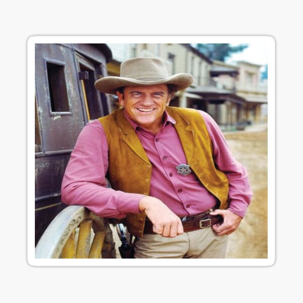 "Gunsmoke " Sticker for Sale by GORDONLLC | Redbubble